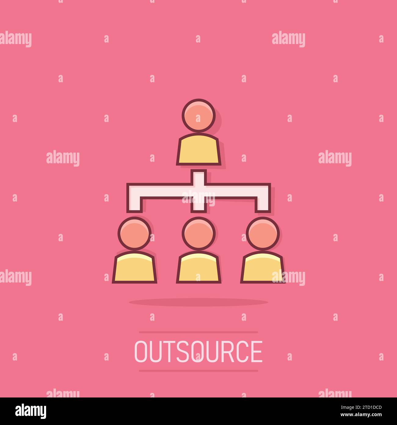 Vektor cartoon Menschen Corporate Organization Chart Symbol im Comic ... Vektor cartoon Menschen Corporate Organization Chart Symbol im Comic ...