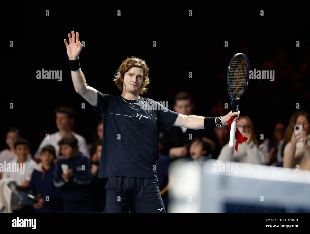 Dezember 2023; Excel Centre, Newham, London, England; Ultimate Tennis Showdown Grand Final Day 1 ...