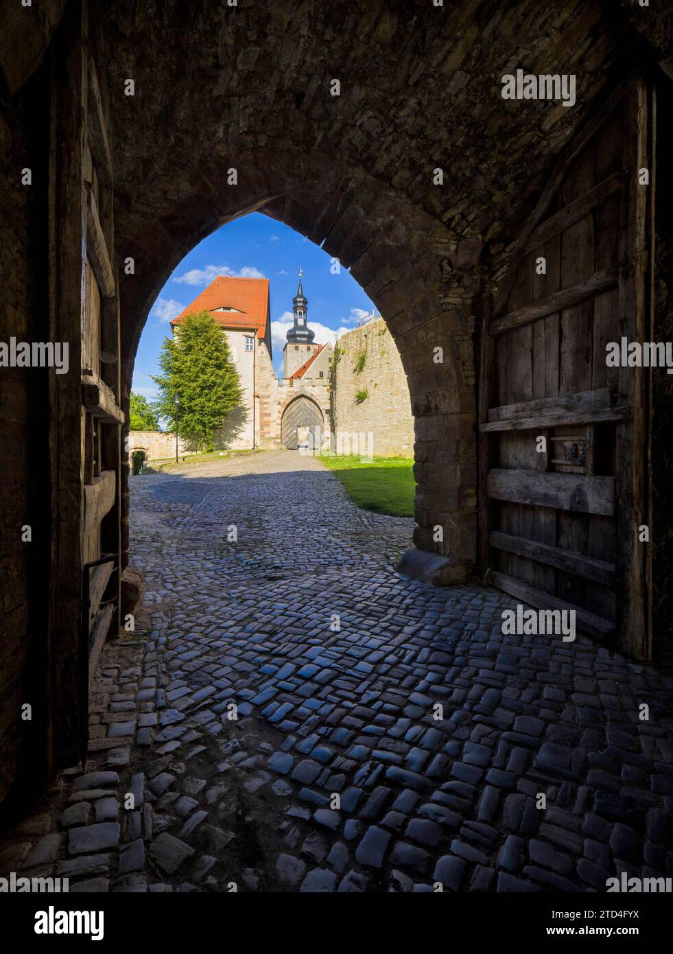 Schloss Querfurt liegt in der Stadt Querfurt im Saalekreis, Sachsen ...