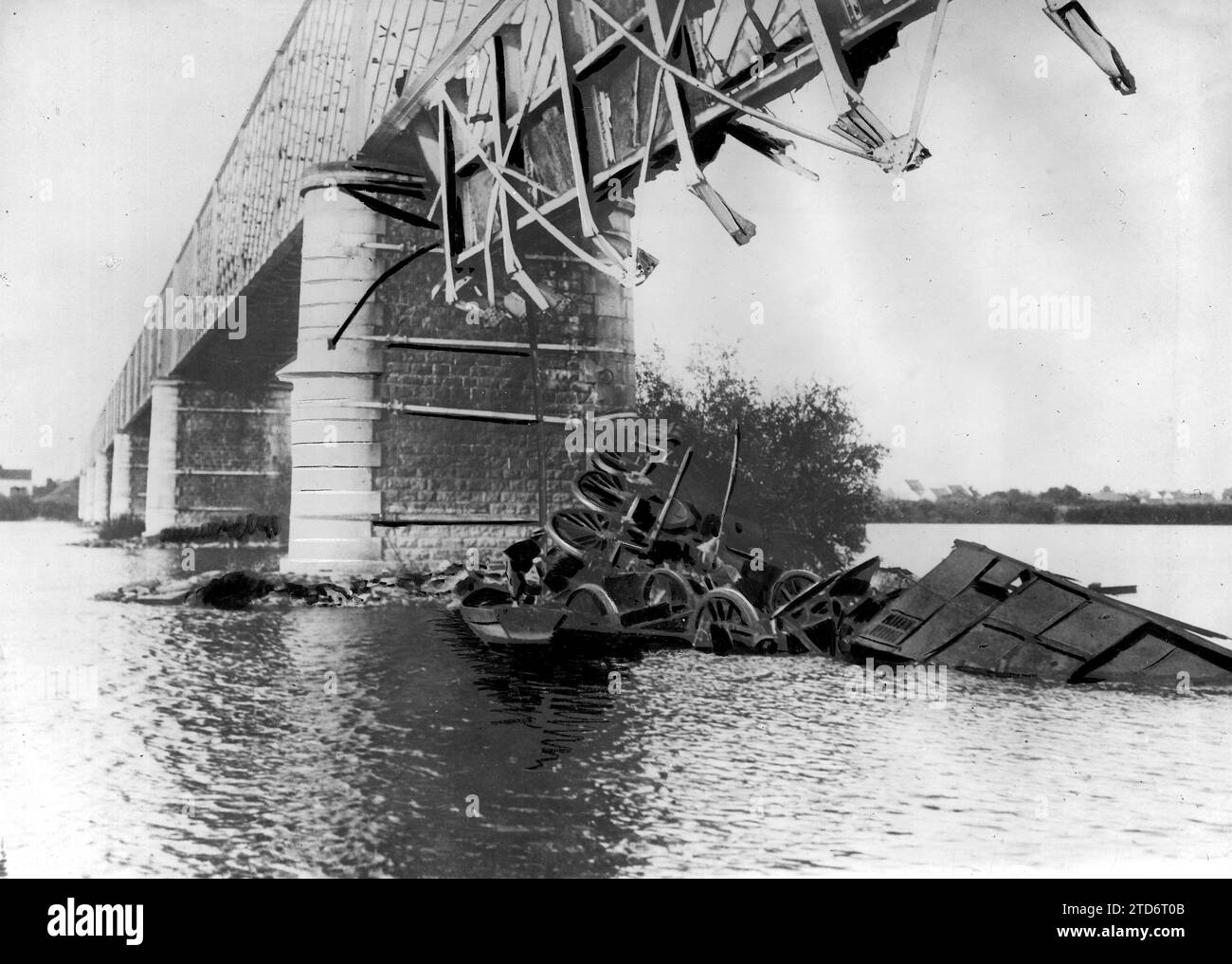 07/31/1907. Anger. Katastrophe von Pont de CE. zustand, in dem die ...