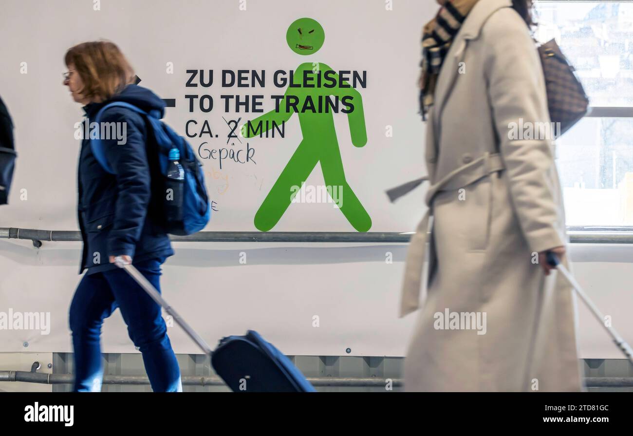 Baustelle Hauptbahnhof Stuttgart mutet reisenden weite Umwege zu. 600 ...