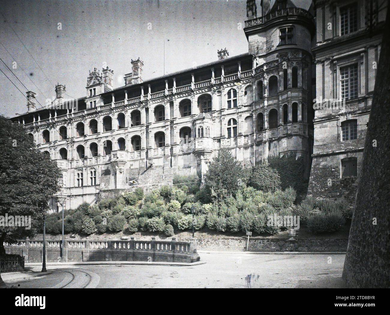 Blois, Frankreich die Fassade der Logen, der Burg, Persönlichkeit ...