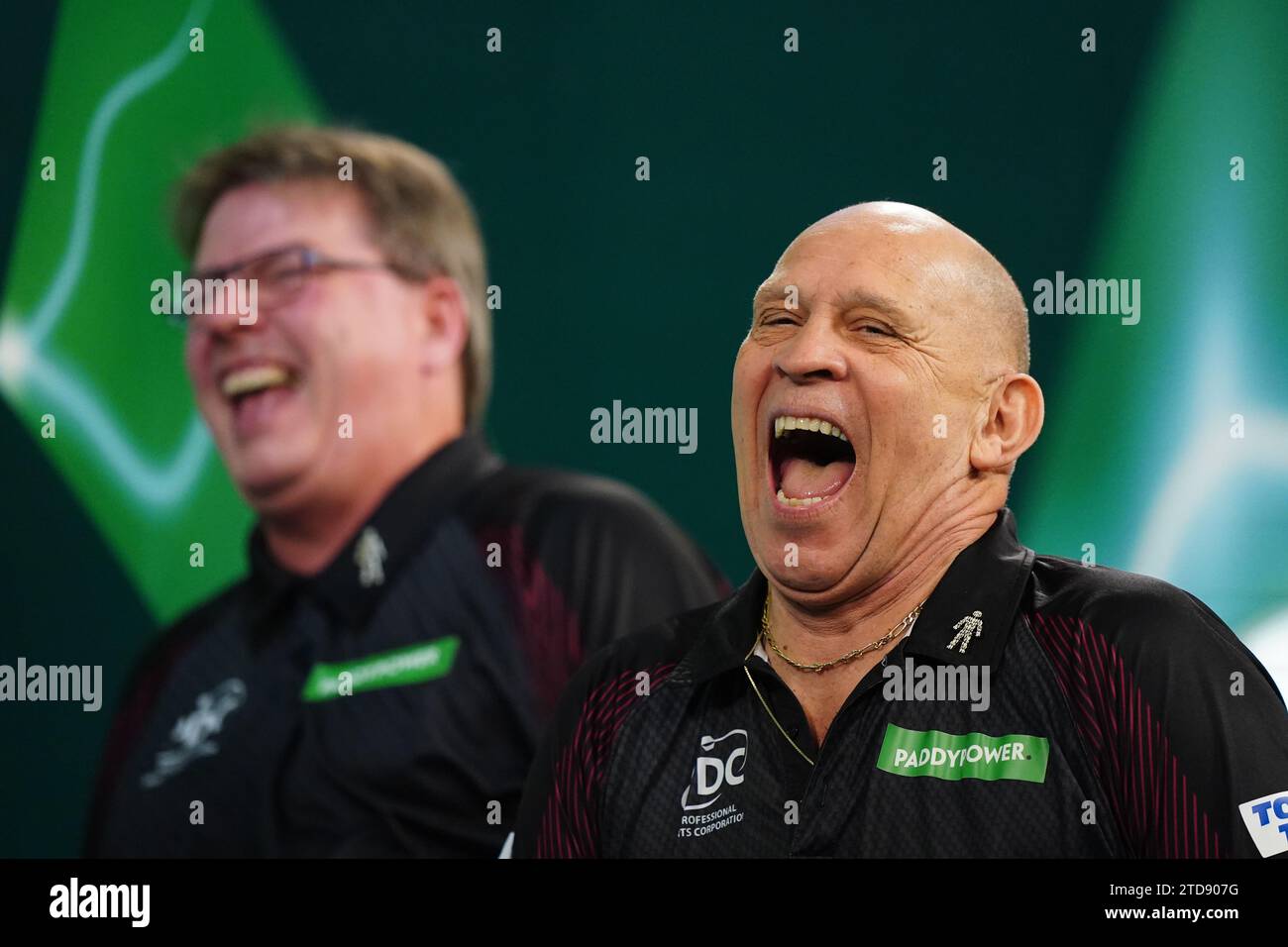 Der Schiedsrichter Russ Bray ist am dritten Tag der Paddy Power World ...