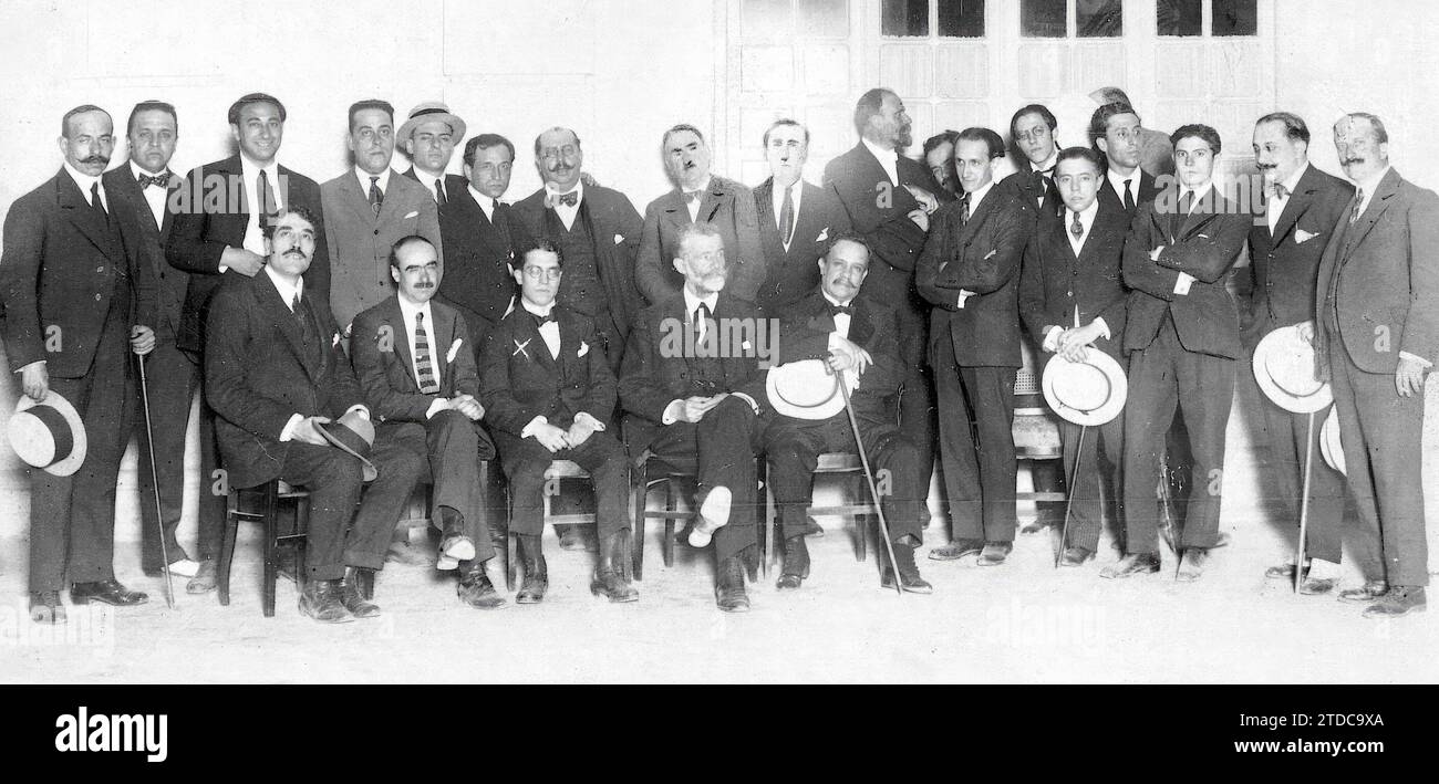 06/25/1920. Madrid. Ein Bankett. Der Schriftsteller Mr. Ballesteros de ...