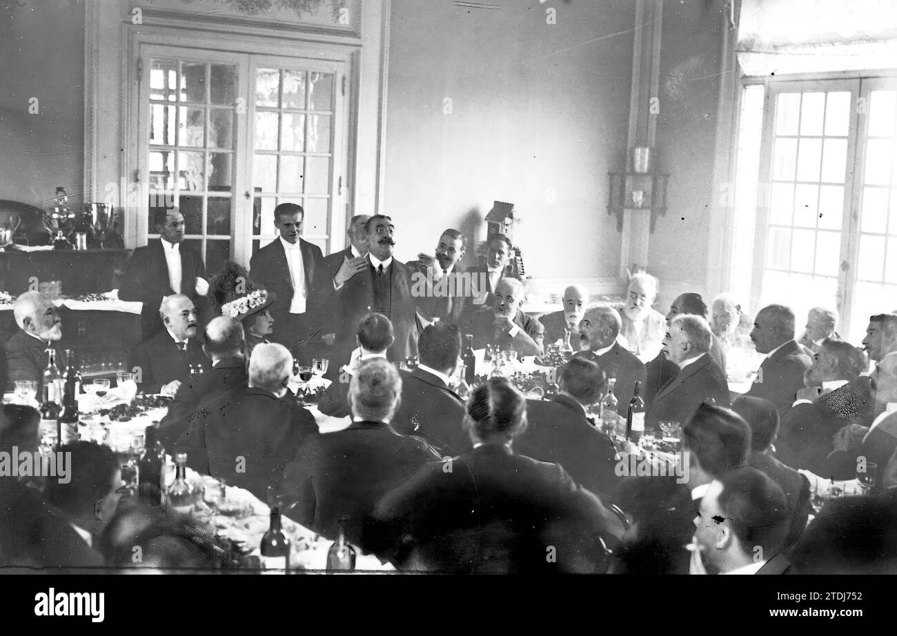 04/30/1911. Bankett für den Senator auf Lebenszeit Don Luis Palomo, den ...