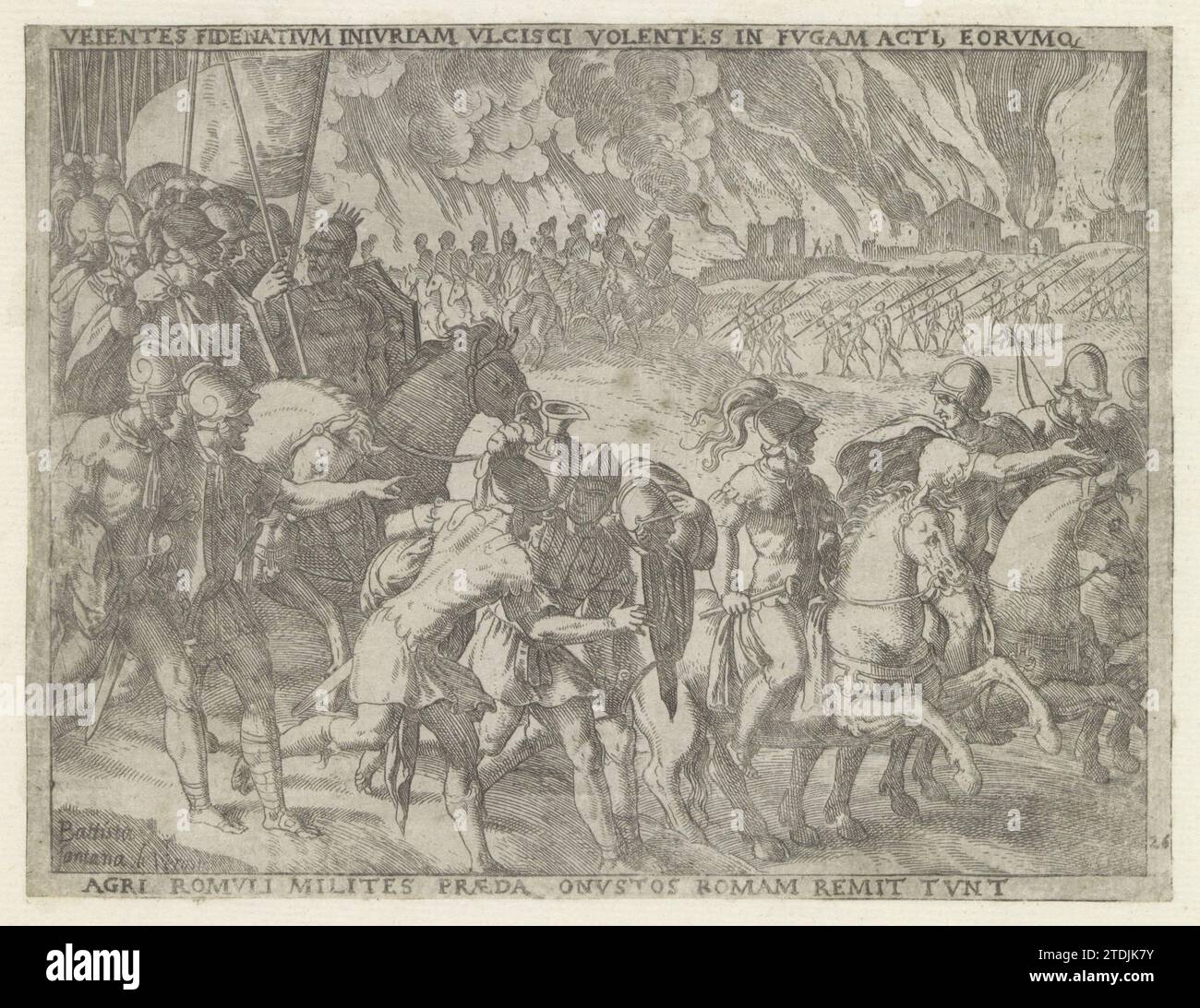 Soldaten aus Veii versuchen, die Soldaten aus Fidenae zu rächen, 1572 ...