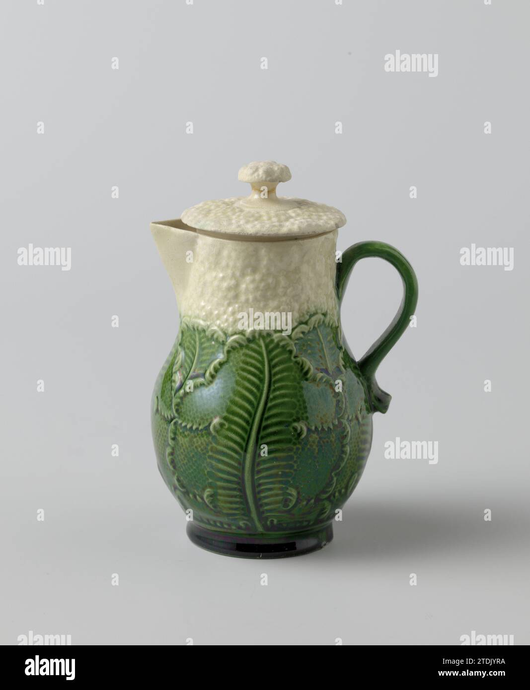 Milchkännchen aus hartem Backgut; Whieldon Ware, Blumenkohl Ware ...