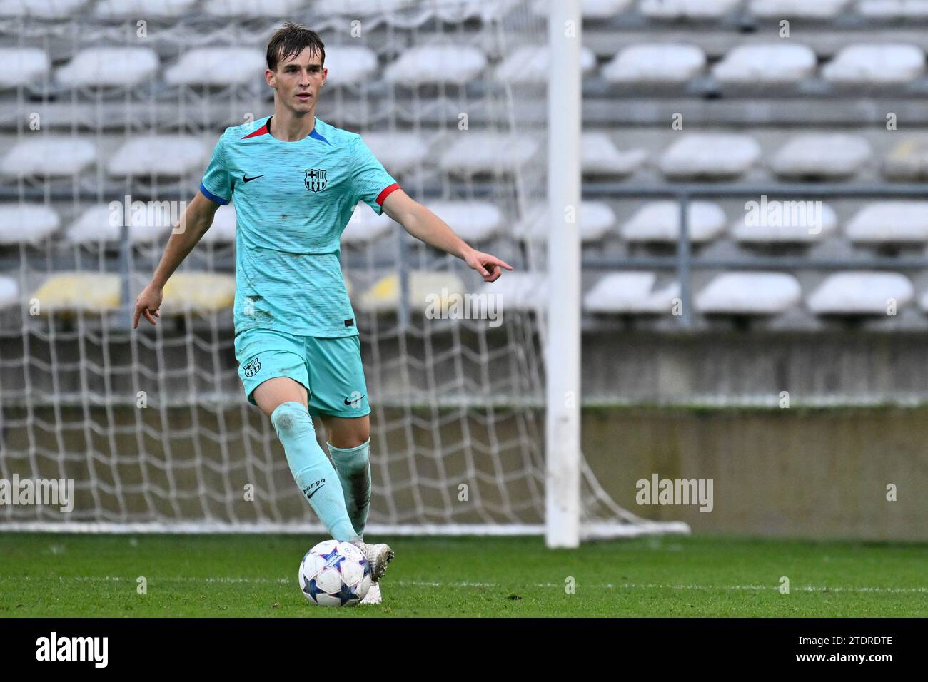 Lier, Belgien. Dezember 2023. Hector Rangel (4) aus Barcelona, das am 6 ...