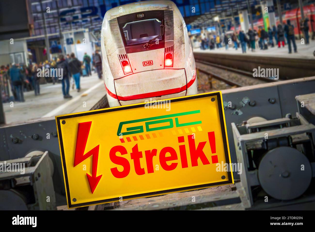 Streik der Lokführergewerkschaft GDL im Januar 2024 angekündigt, Symbolfoto, München, Dezember ...