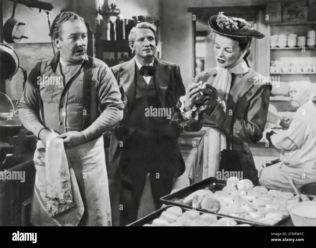 Katharine Hepburn, Edgar Buchanan und Spencer Tracy spielen die ...