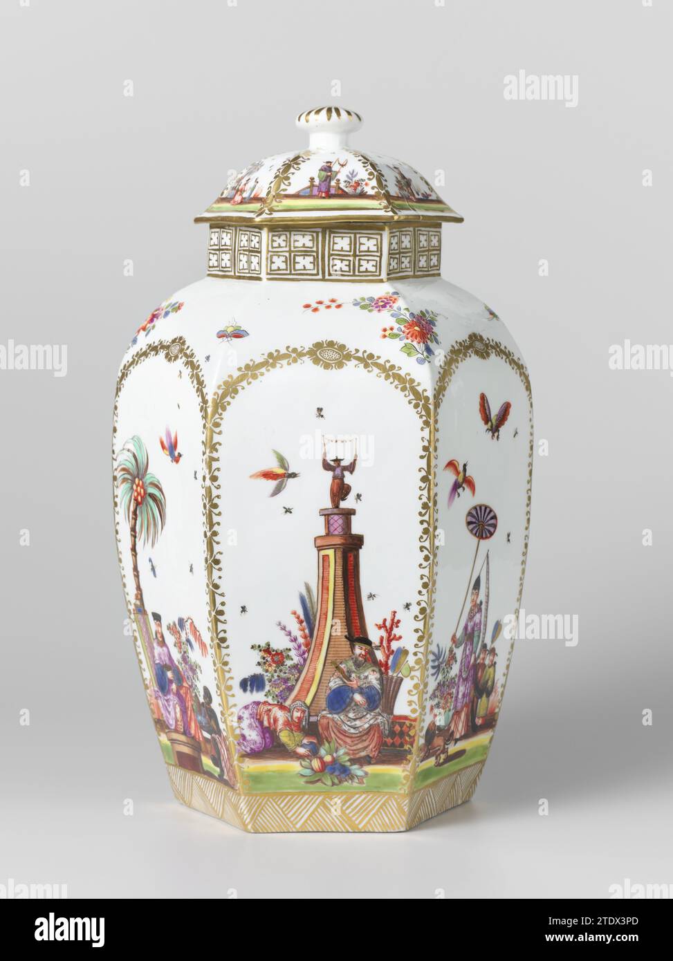 Deckelvase, Meissener Porzellanmanufaktur, ca. 1730 - ca. 1735 ...