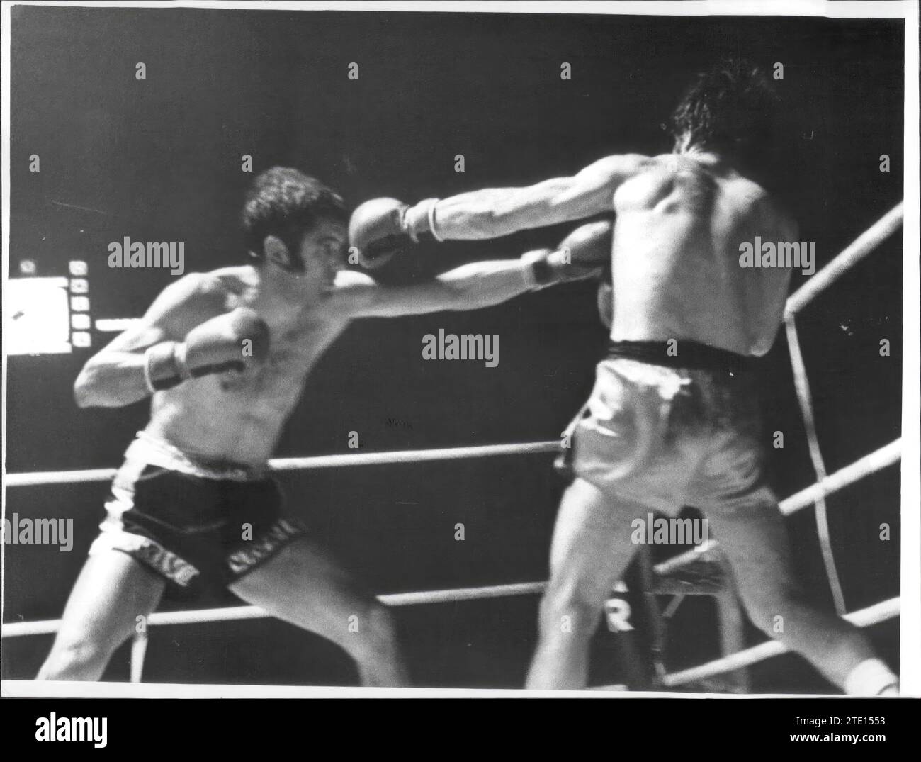 05/20/1971. Der Kampf zwischen Pedro Carrasco und Rene Roque, in dem der Spanier zum ...