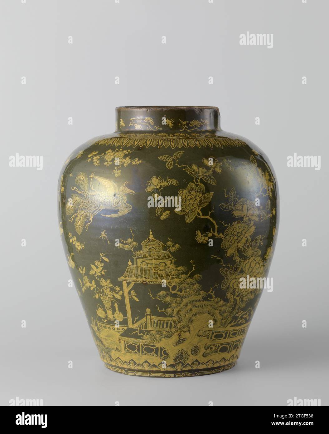 Topf (ohne Deckel) mit mehrfarbigem Gemälde, der Romeyn (zugeschrieben ...