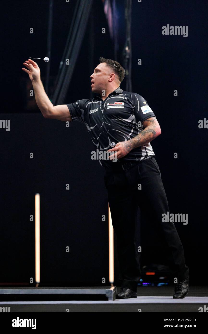 Dartspieler Gerwyn Preis / The Iceman bei der World Darts Gala 2023 in ...