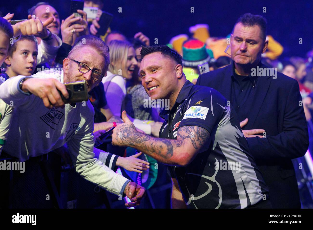 Dartspieler Gerwyn Preis / The Iceman bei der World Darts Gala 2023 in ...