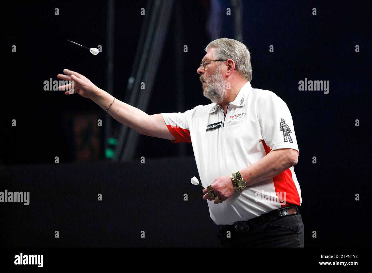 Dartspieler Martin Adams / Wolfie bei der World Darts Gala 2023 in der ...
