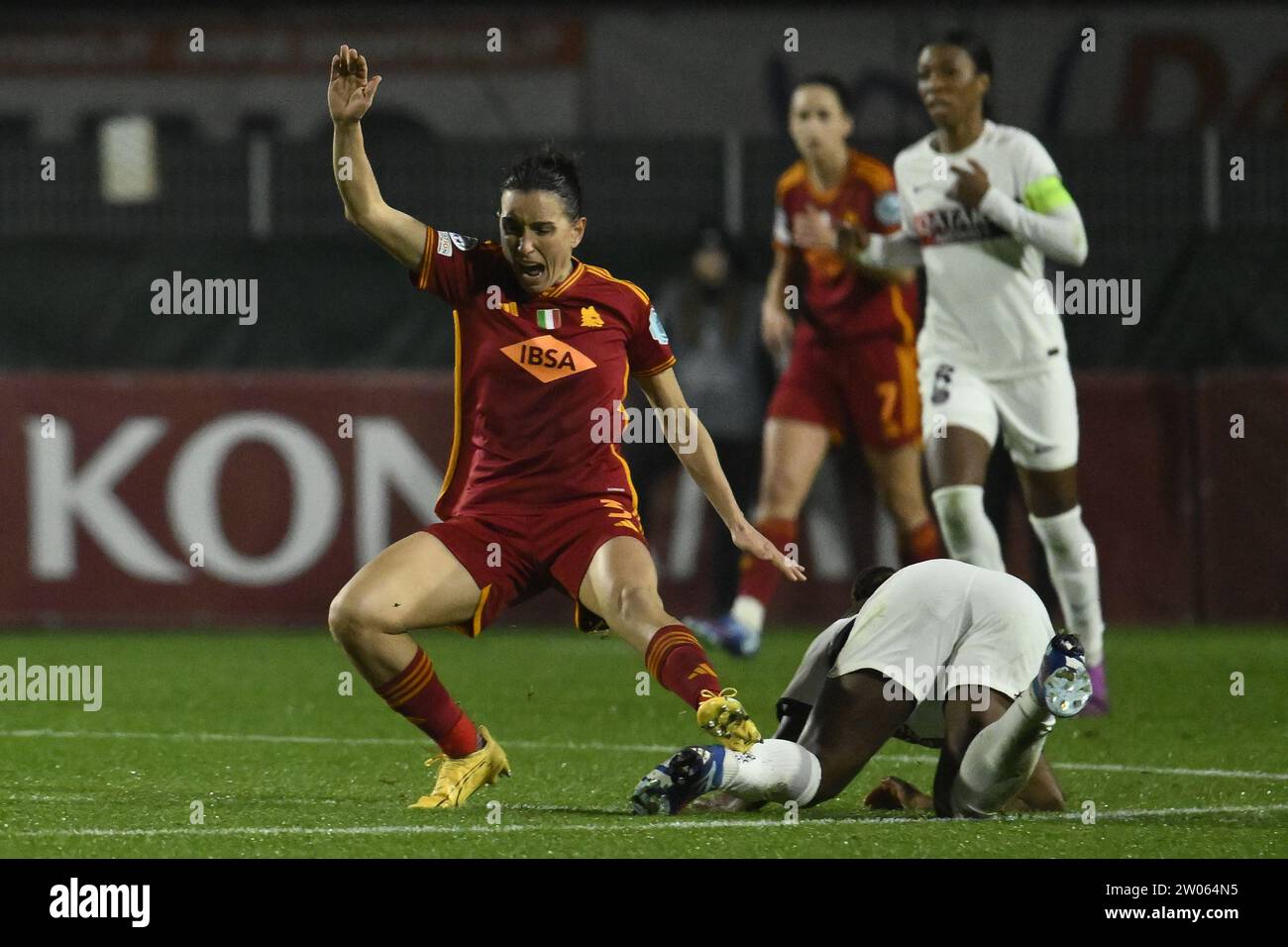 Rom, Italien. Dezember 2023. Lucia Di Guglielmo von A.S. Roma Women und ...