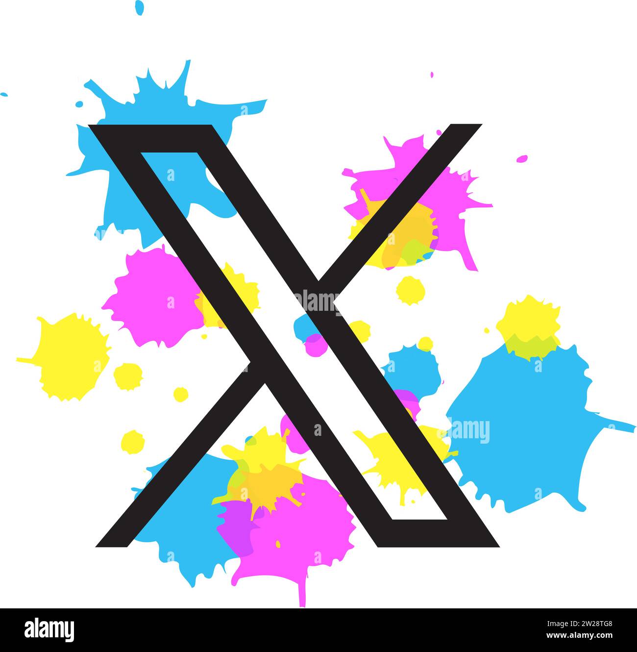 Neues twitter-Logo x 2023 twitter x Vektorlogo Stock-Vektorgrafik - Alamy