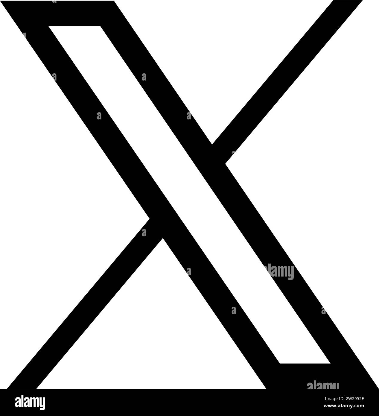 Neues twitter-Logo x 2023 twitter x Vektorlogo Stock-Vektorgrafik - Alamy