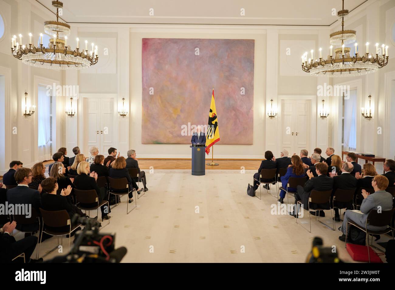 Berlin, Deutschland. Dezember 2023. Bundespräsident Frank-Walter ...