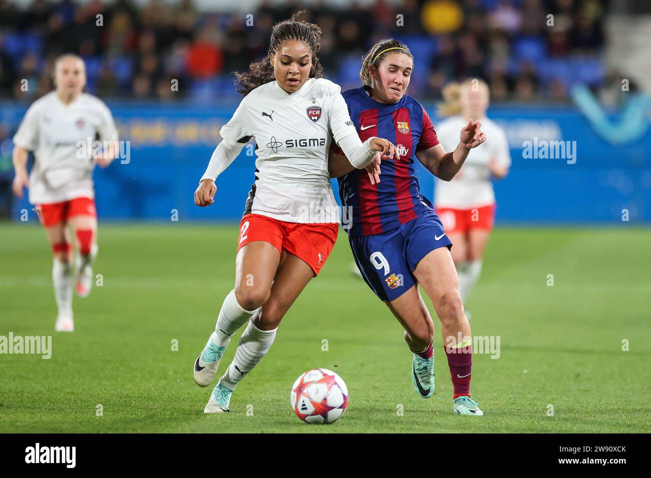 Barcelona, Spanien. Dezember 2023. Mariona Caldentey (9) vom FC ...