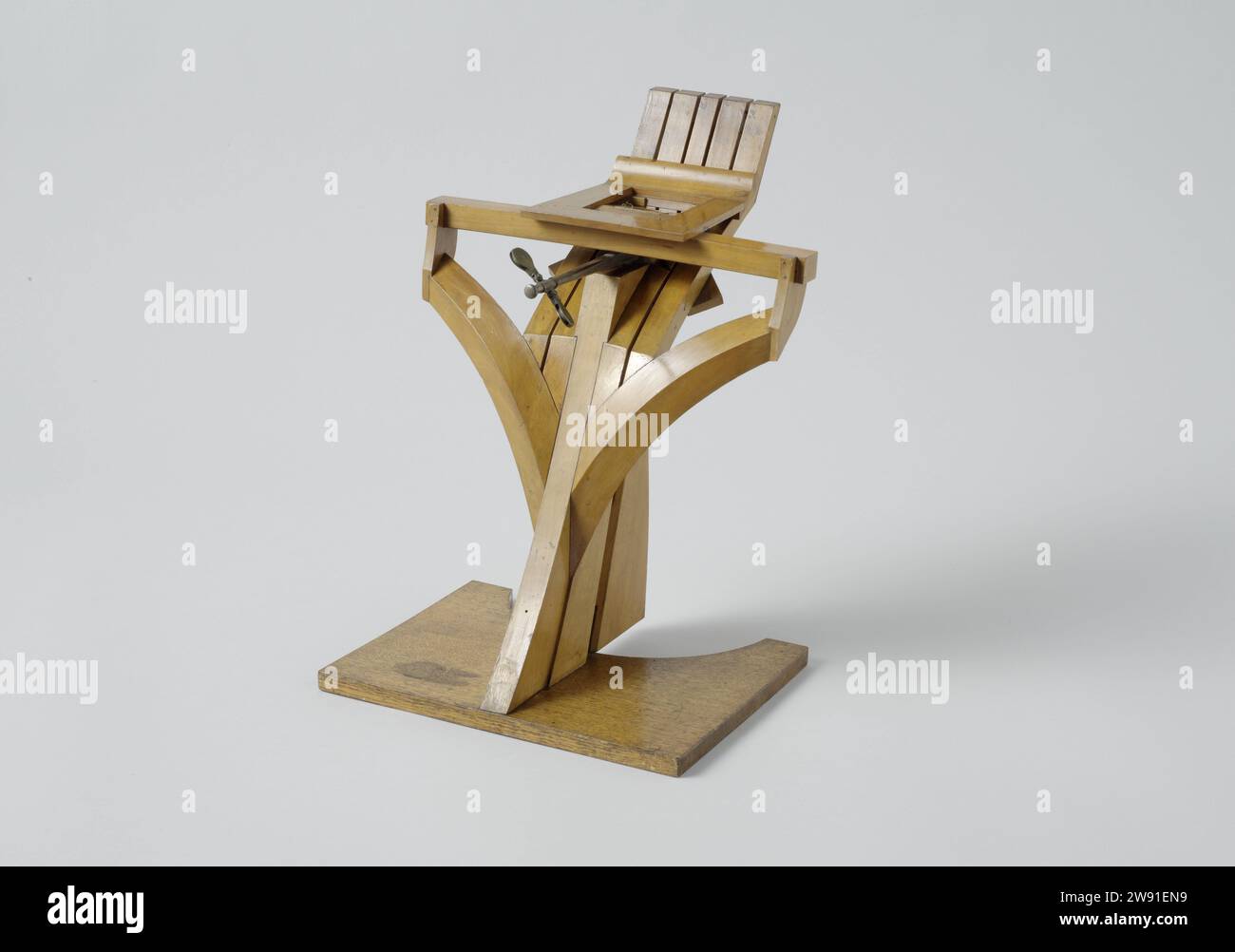 Modell Eines Ruders mit Rapson Slide, Rijkswerf Vlissingen, 1845 ...