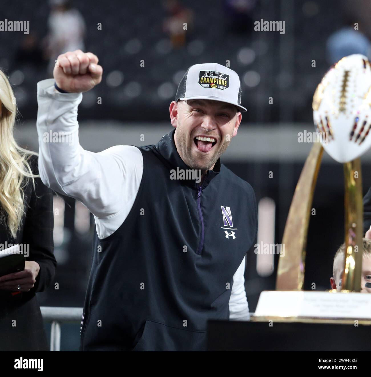 23. Dezember 2023: David Braun, Cheftrainer der Northwestern Wildcats ...