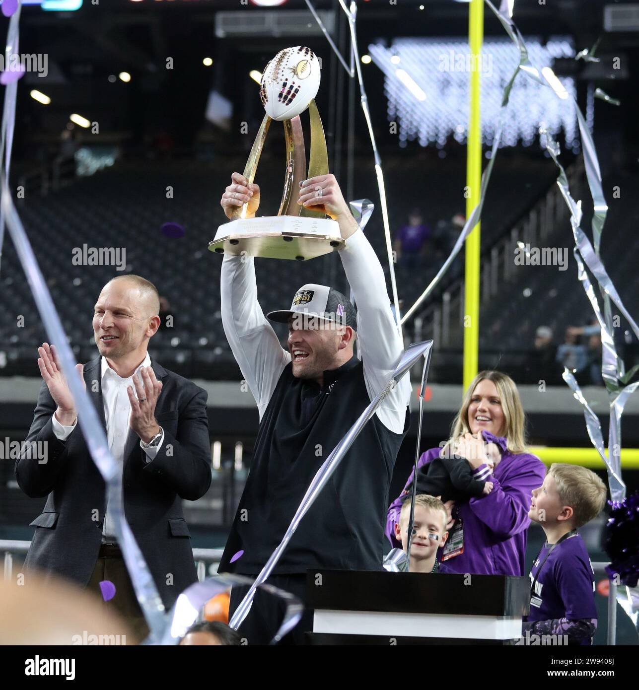 23. Dezember 2023: David Braun, Cheftrainer der Northwestern Wildcats ...