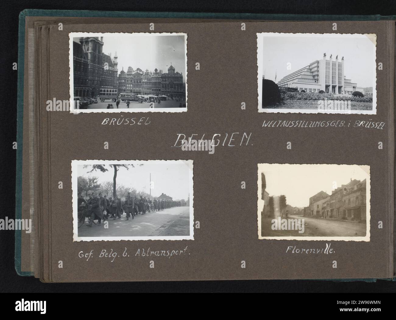 Belly beendet bydal, anonymousy, Foto-Album-Magazin 1940 mit vier Fotos ...