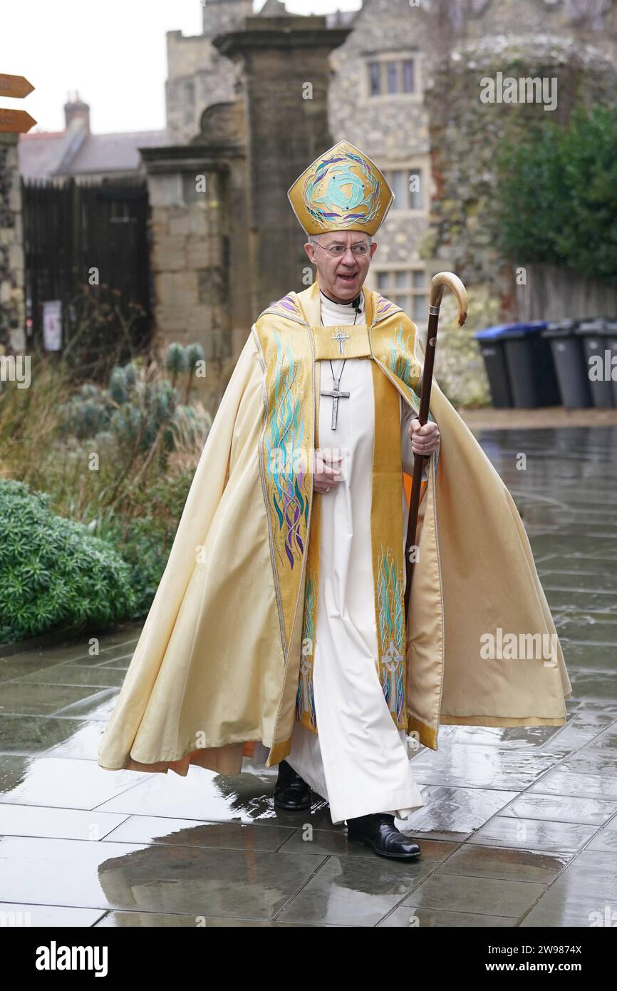 Der Erzbischof von Canterbury Justin Welby kommt zum ...