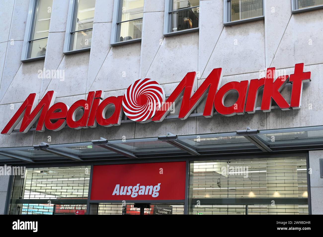 Logo, Schriftzug der Handelskette MEDIAMARKT, eine multinationale ...