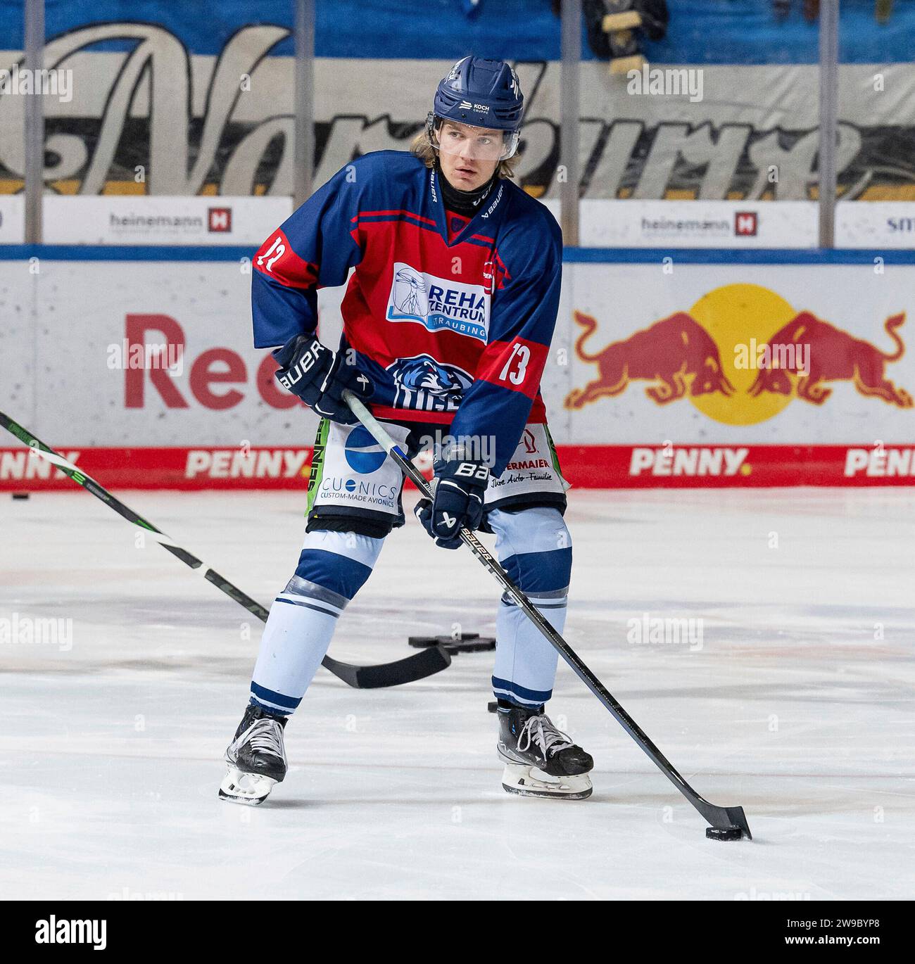 München, Deutschland. Dezember 2023. Mario Zimmermann (Straubing Tigers ...