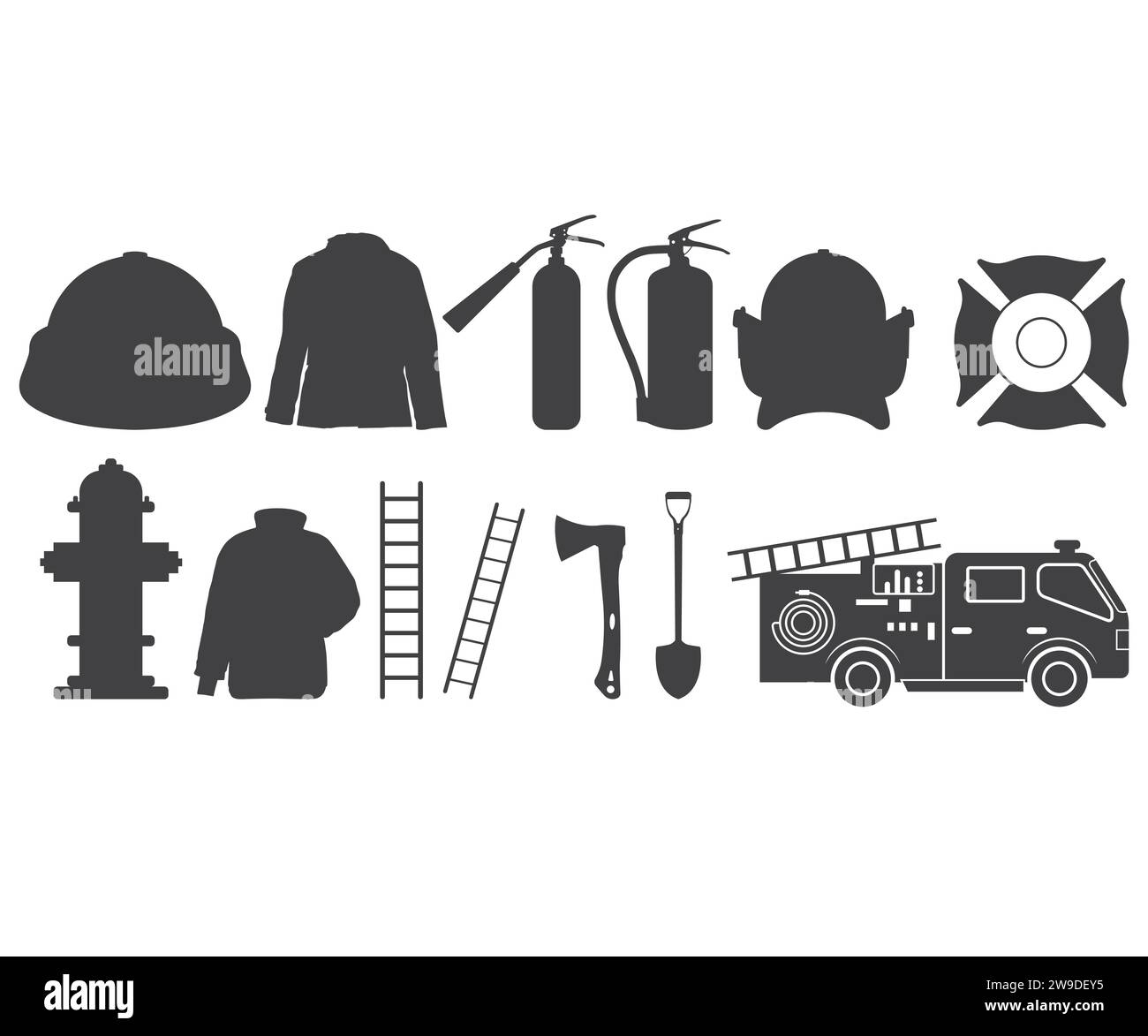 Feuerwehrvektor, Feuerwehrmann Silhouette, Feuerwehrinstrument, Feuerwehrmann, Feuerwehrmann SVG ...