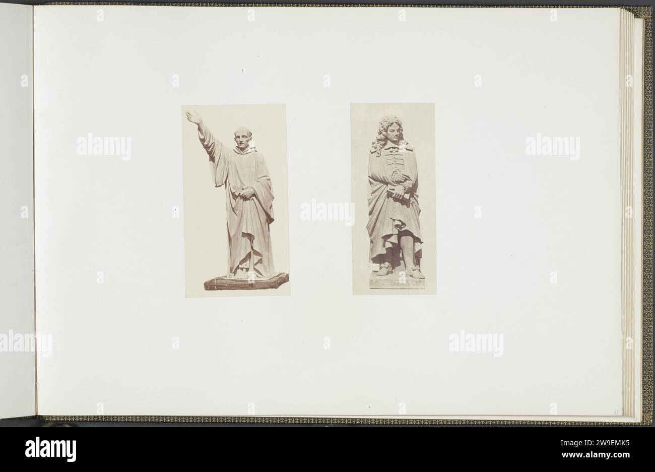 GIPS Models für Skulpturen am Louvre: Links 'Saint Bernard' von ...