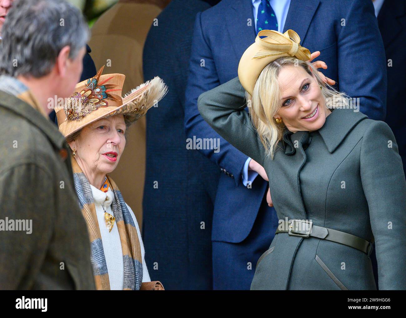 Die Prinzessin Royal und Zara Tindall, nachdem sie die ...