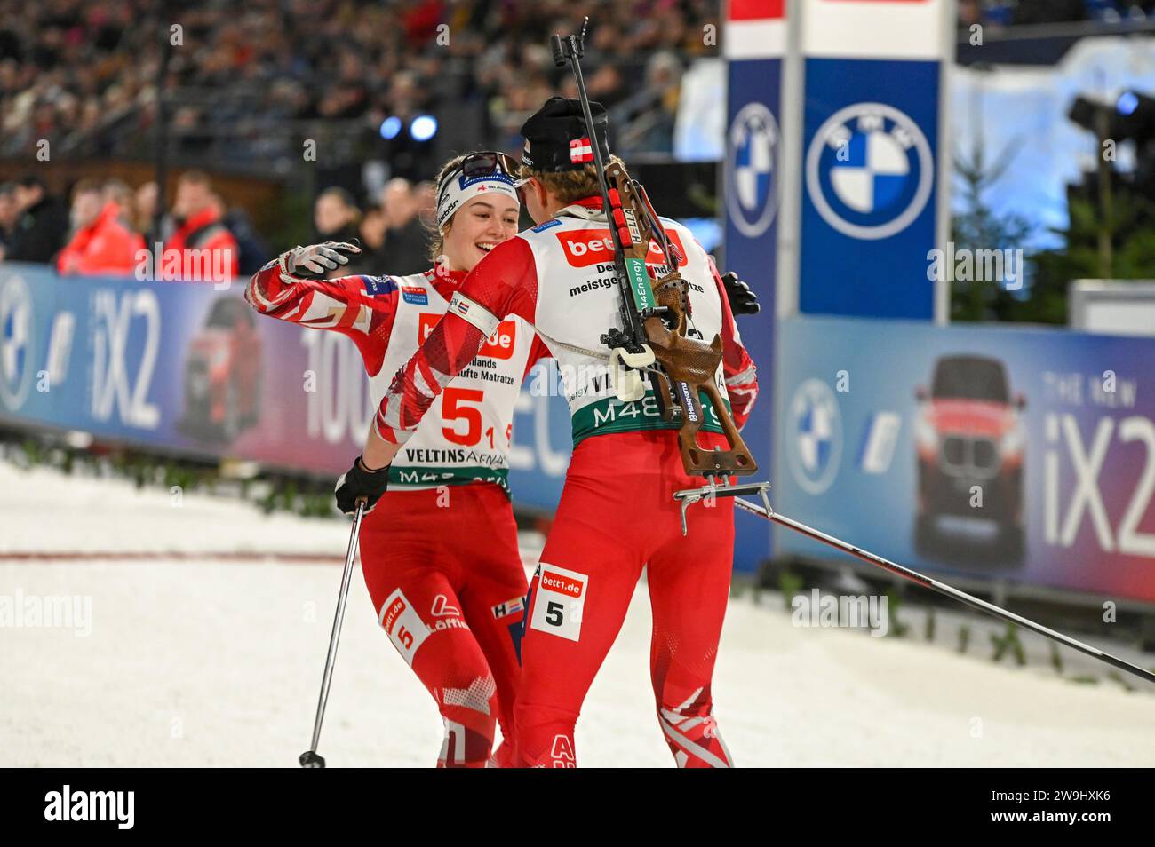 Gelsenkirchen, Deutschland. Dezember 2023. Team Österreich (Anna ...
