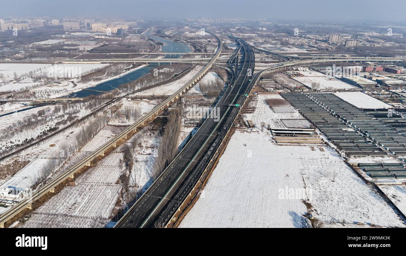 (231229) -- PEKING, 29. Dezember 2023 (Xinhua) -- dieses Luftbild ...