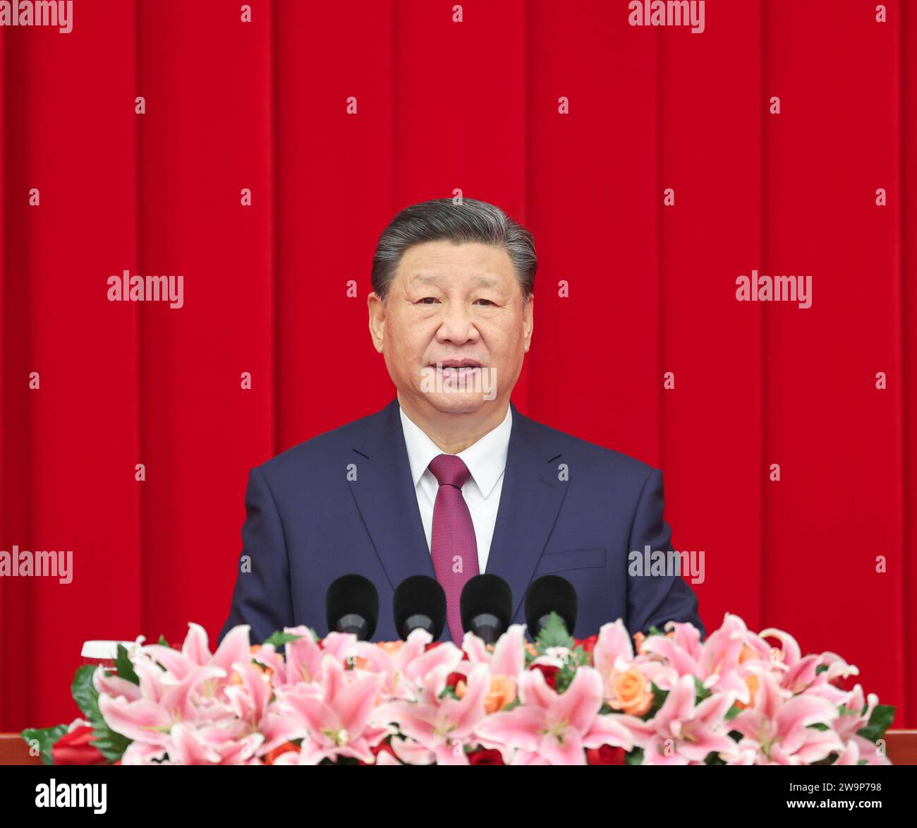Peking, China. Dezember 2023. Der chinesische Präsident Xi Jinping ...