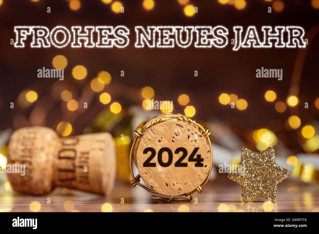 29. Dezember 2023: Happy New Year 2024 Konzept, Feuerwerk 2024 ...