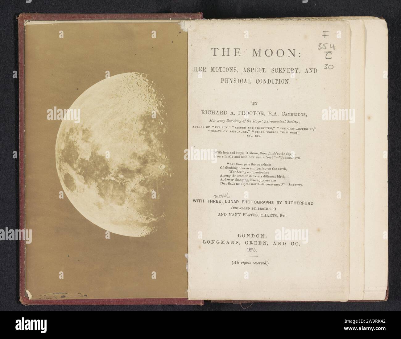 Der Mond, seine Bewegungen, sein Aussehen, die Landschaft und sein ...