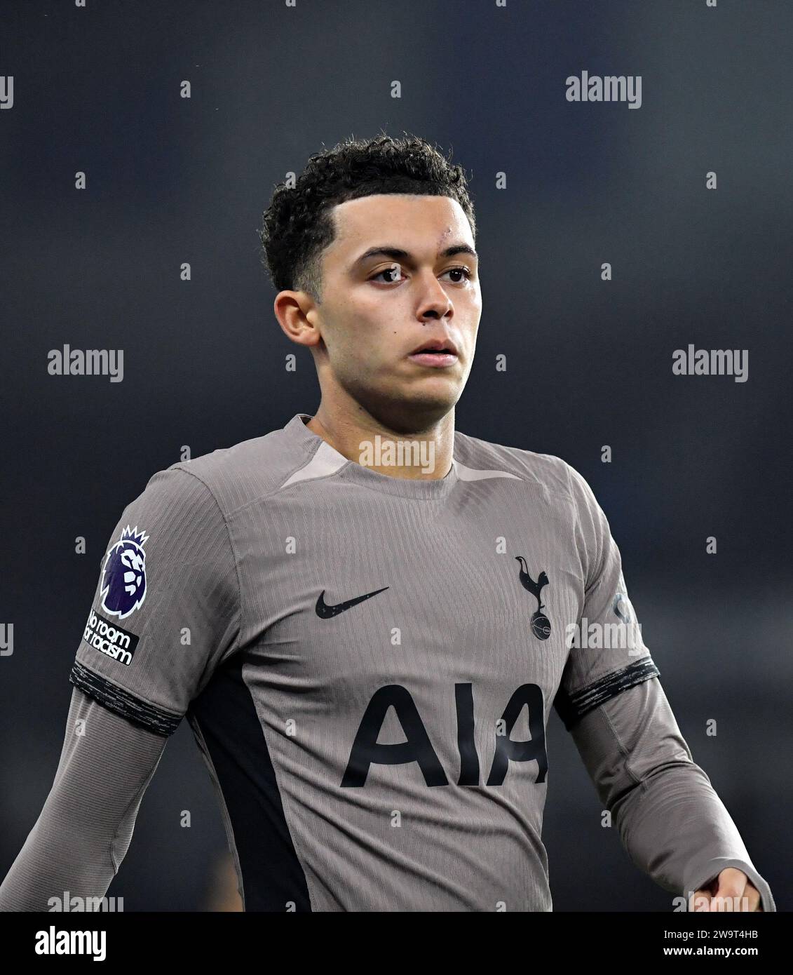 Brennan Johnson of Spurs während des Premier League-Spiels zwischen Brighton und Hove Albion und ...