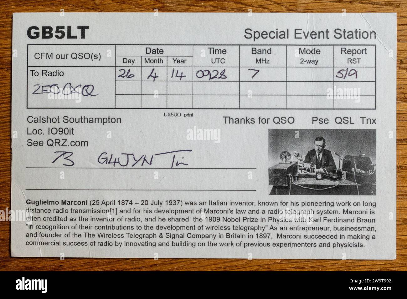 Geburtstagsfeier des italienischen erfinders guglielmo marconi -Fotos ...