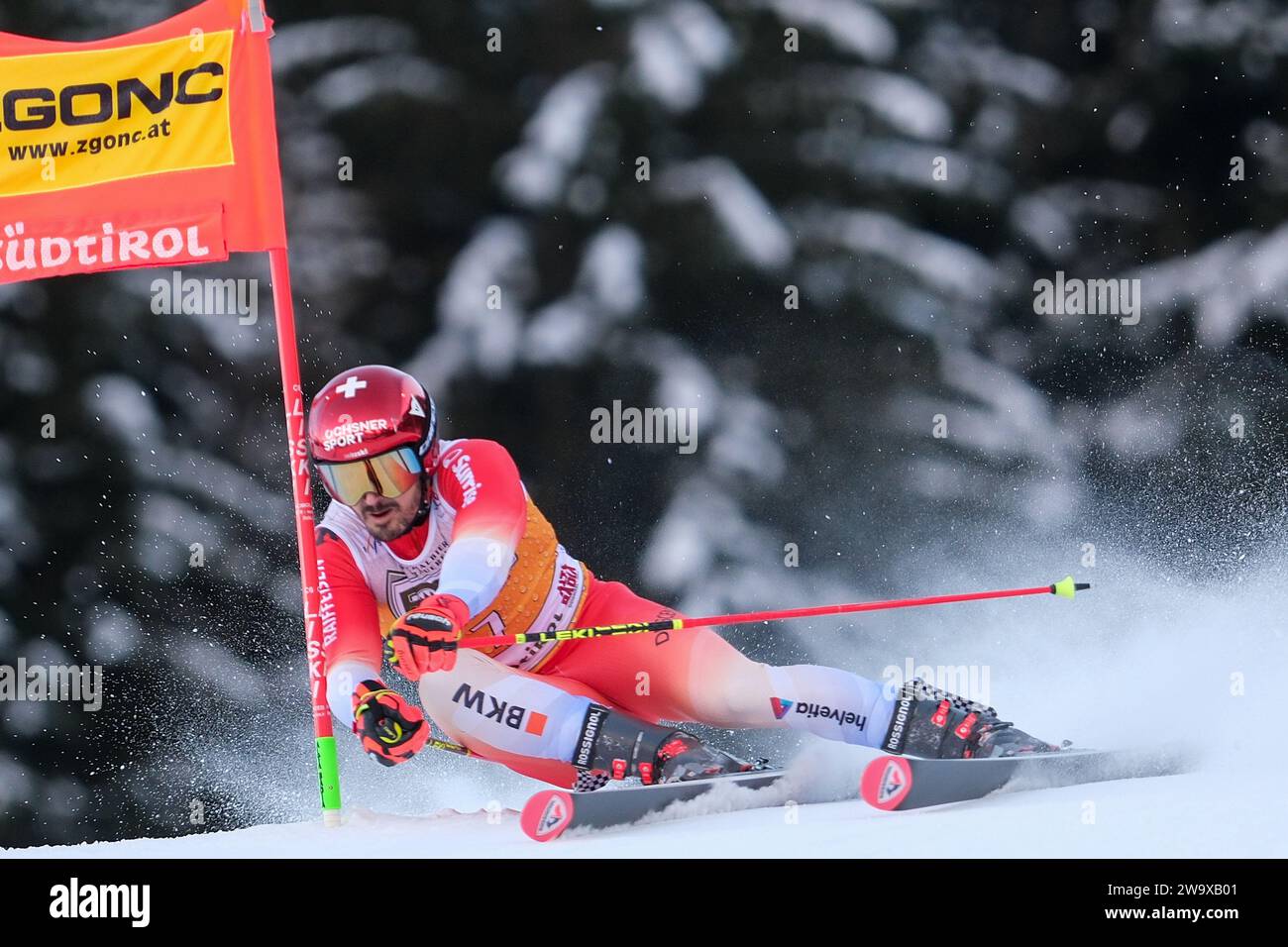 Loic Meillard (SUI) tritt am 17. Dezember 2023 beim Audi FIS Alpine Ski ...