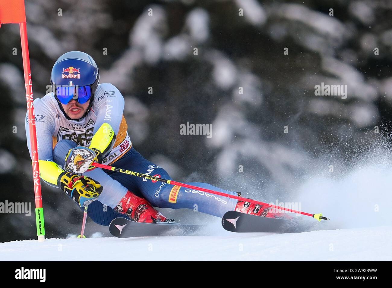 Alex Vinatzer (ITA) tritt am 17. Dezember 2023 beim Audi FIS Alpine Ski ...