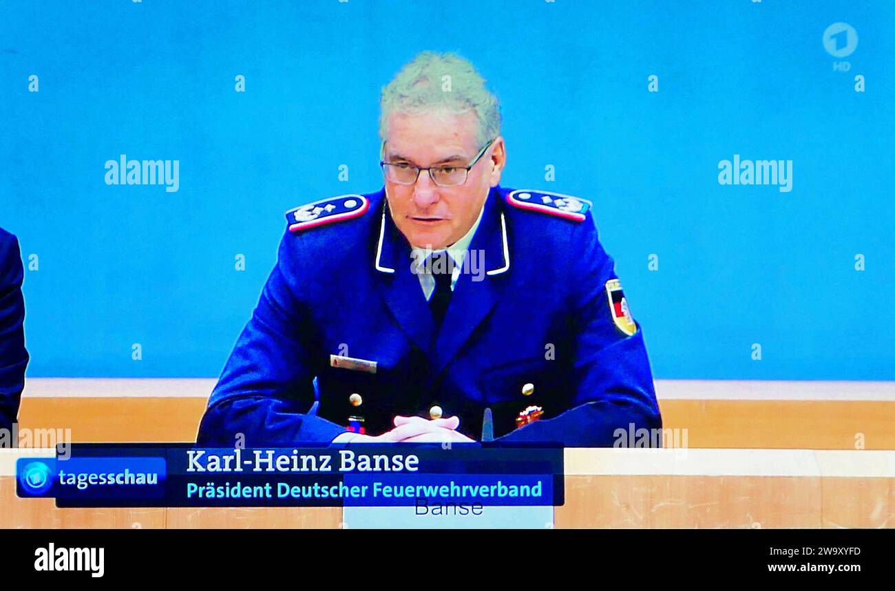 Karl-Heinz Banse Präsident Deutscher Feuerwehrverband - 28.12.2023 ...