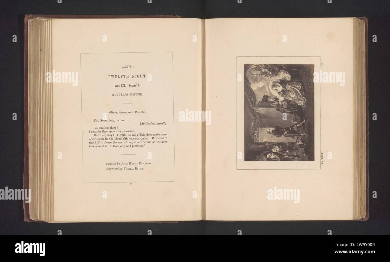 Fotoproduktion von einem Druck zu einem Gemälde von Johann Heinrich ...