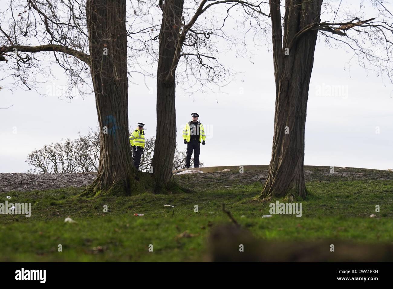 Metropolitan Police Officers in Primrose Hill, Camden, Nord-London, wo ...
