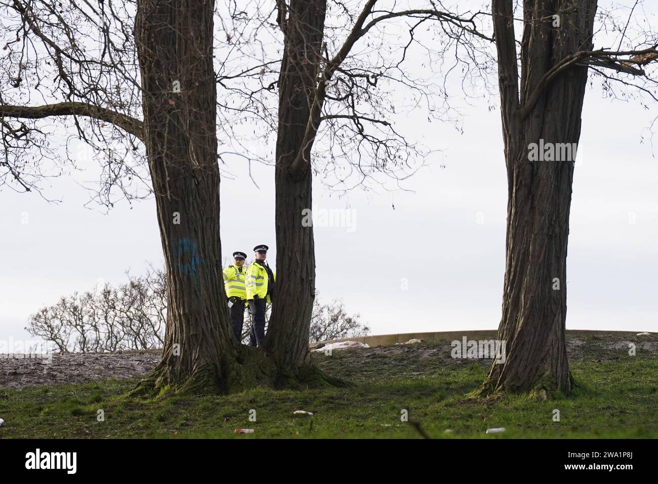 Metropolitan Police Officers in Primrose Hill, Camden, Nord-London, wo ...