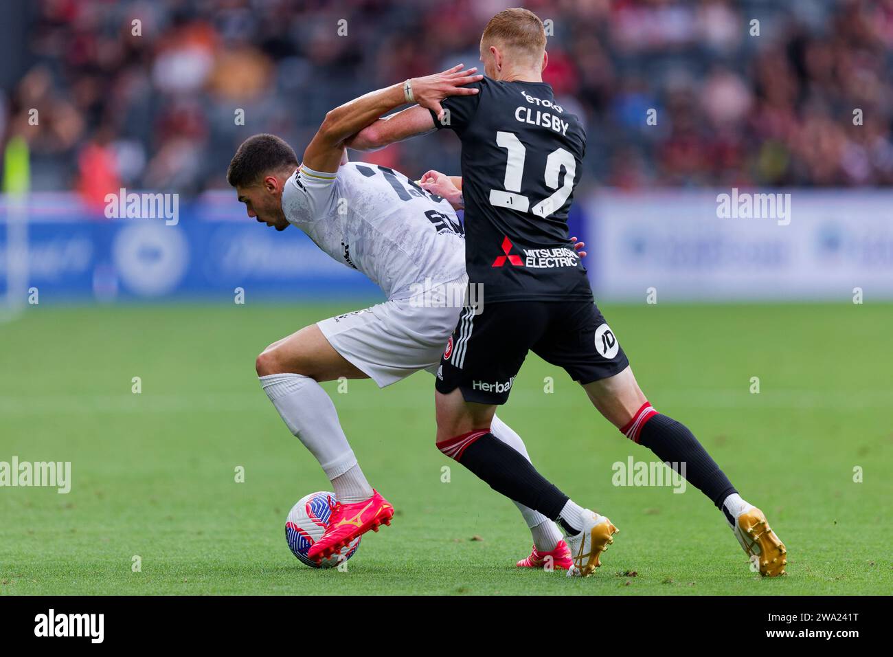 Sydney, Australien. Januar 2024. Jack Clisby von den Wanderers tritt am ...