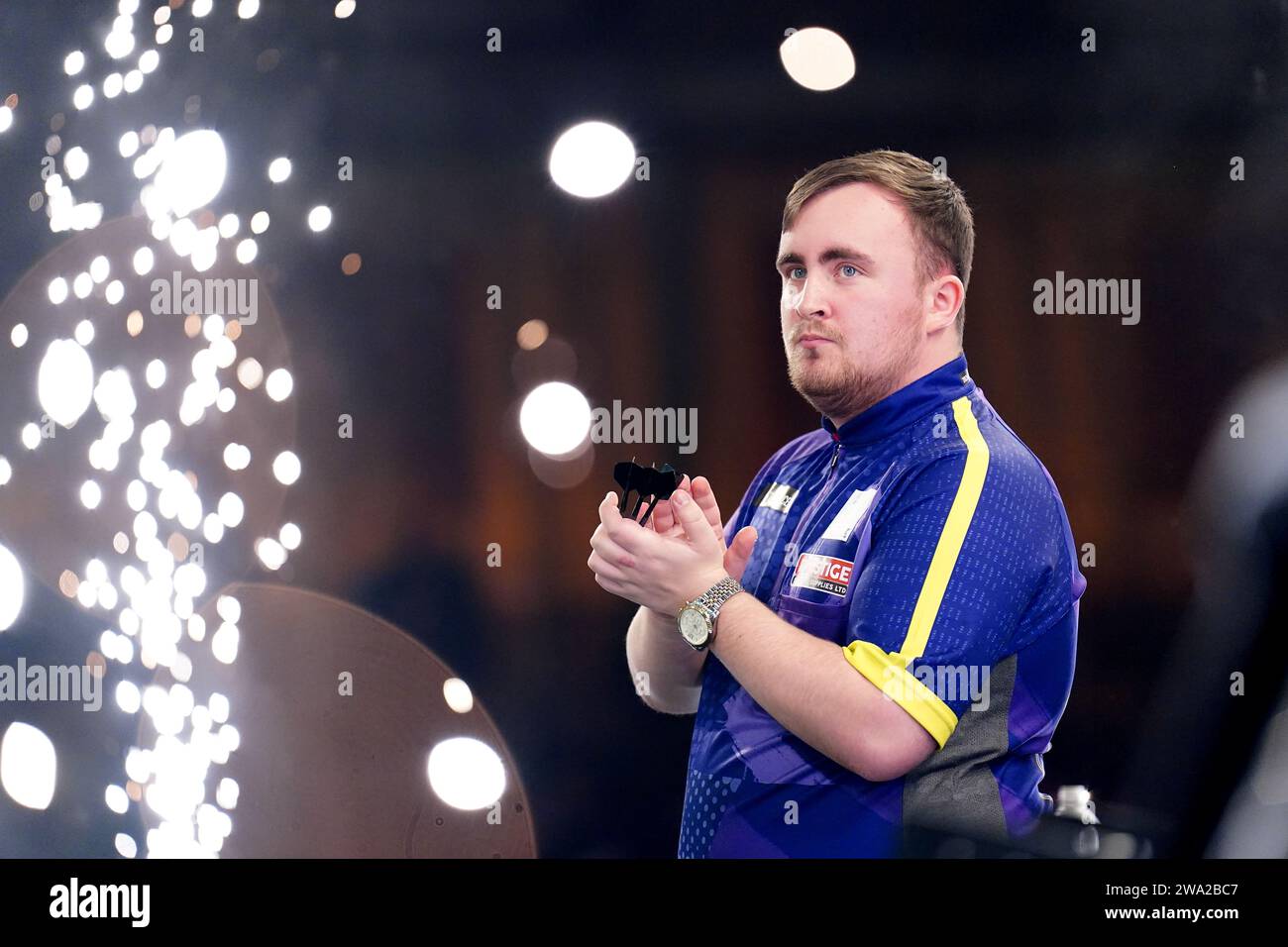 Luke Litter in Aktion gegen Brendan Dolan (nicht abgebildet) am 14. Tag ...